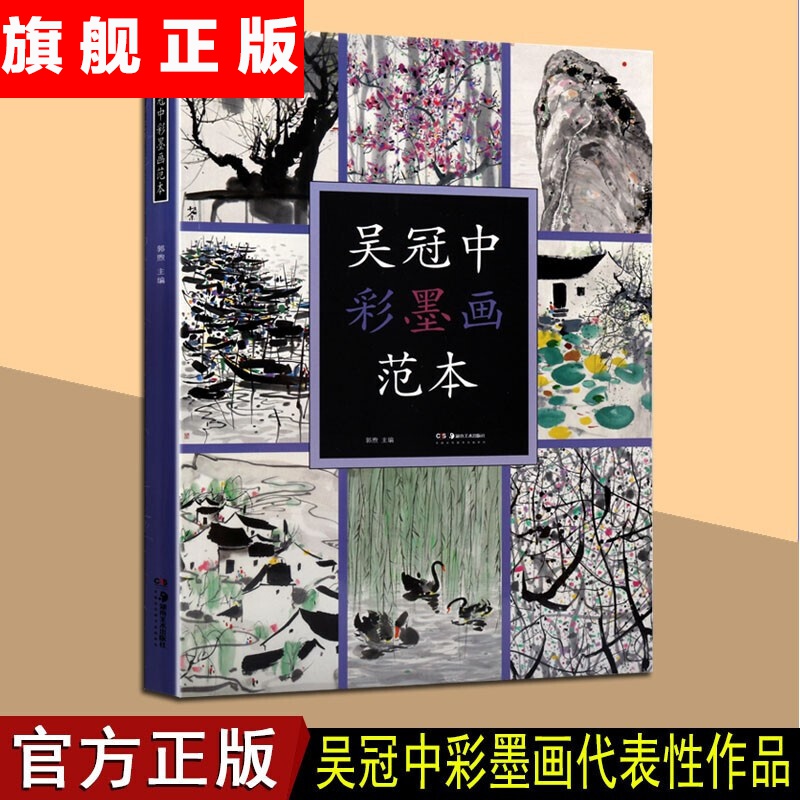 【官方旗舰店】吴冠中彩墨画范本 吴冠中画册集鉴赏书籍 绘画技法书籍 国画技法 湖南美术出版社