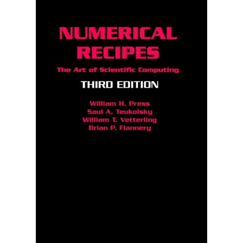 Numerical Recipes The Art of Scientific Computing 3rd 纸质书