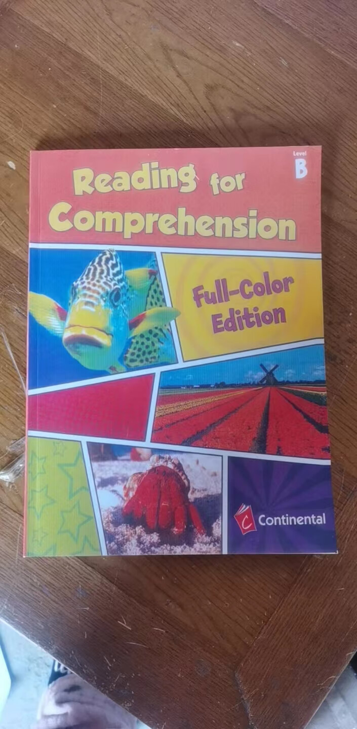 reading for comprehension英文英语阅读理解练习册可以分开拍 B+辅助书