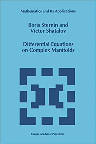 Differential Equations on Complex Manifolds