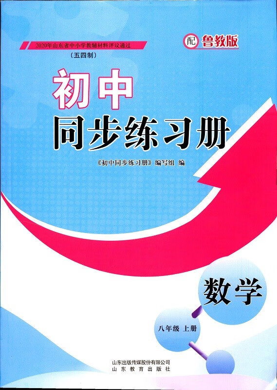 2023五四制数学八8年级上册初中同步练习册配鲁教版山东教育出版社