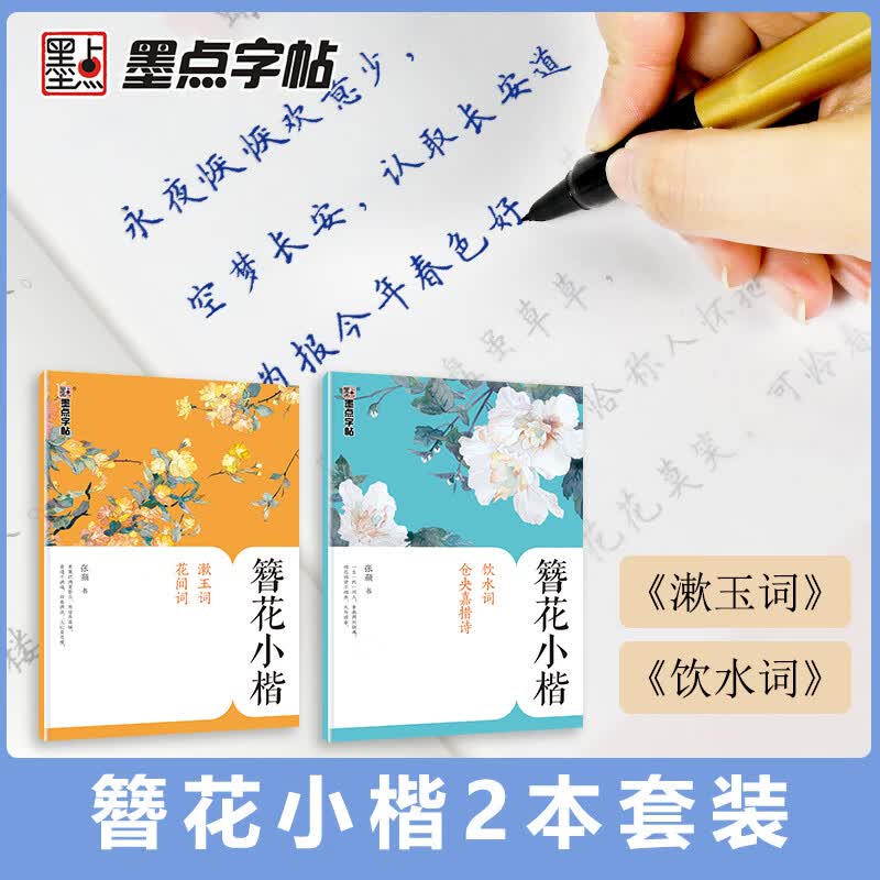 墨点字帖簪花小楷套装饮水词漱玉词 硬笔书法字帖楷书成人初学者临摹练字