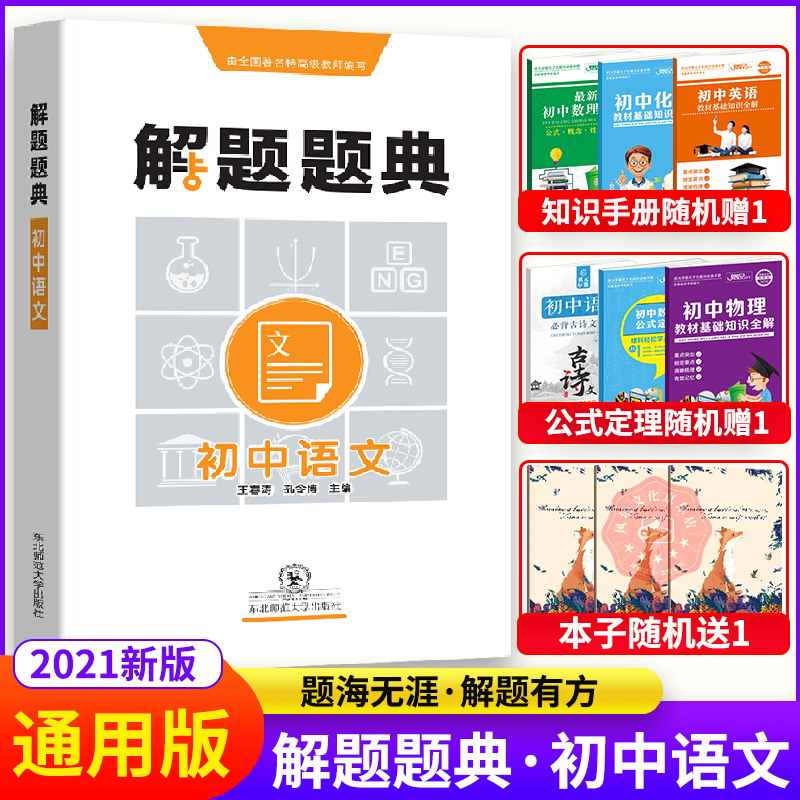 新版新版解题题典初中语文 初一初二初三中考复习资料解题技巧解题方法 初中通用解题题典初中语文
