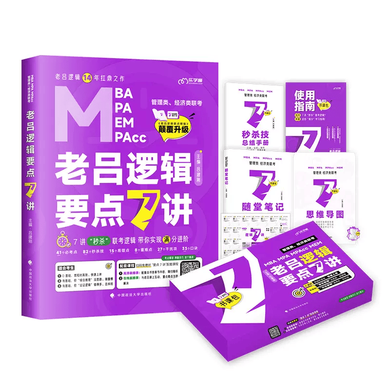 【现货速发】吕建刚老吕2023/2024写作33篇+8套卷+6套卷+管综真题+逻辑7讲+写作要点精编 2023考研199管理类联考 【2024】老吕逻辑7讲