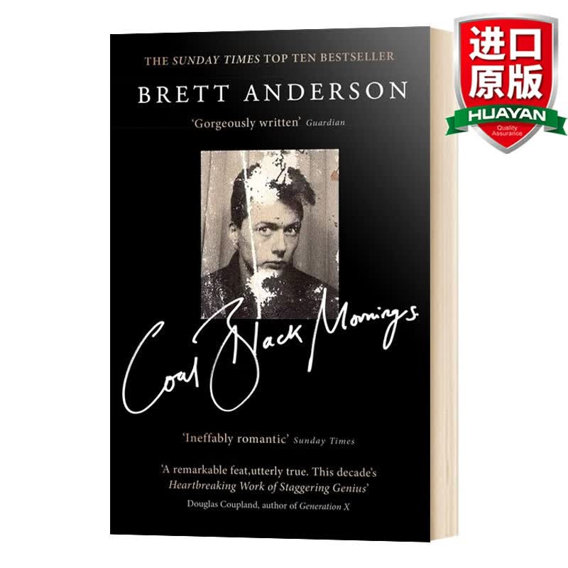 Coal Black Mornings 英文原版 漆黑清晨 布雷特安德森 山羊皮 主唱 自传 Brett Anderson 英文版 进口英语原版书籍
