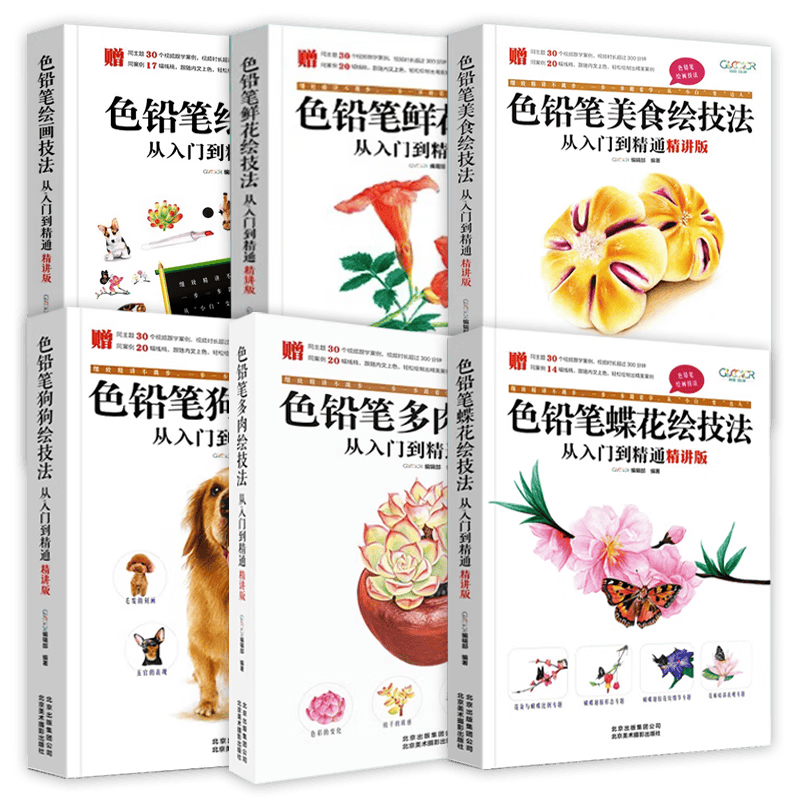 色铅笔绘画技法 色铅笔绘画技法 全6册