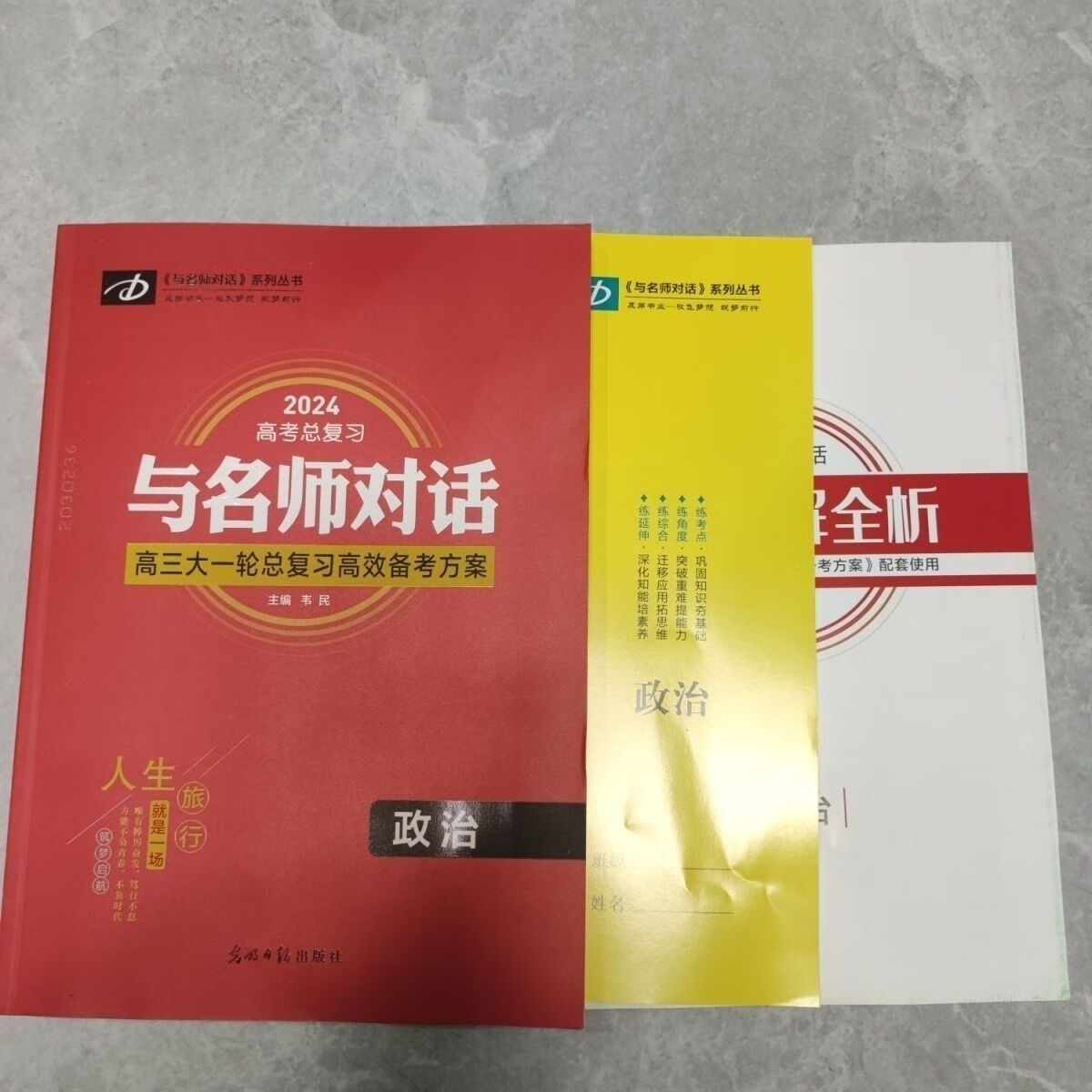 2024与名师对话高三大一轮总复习(语数英物化生史地政)老高考版 政治