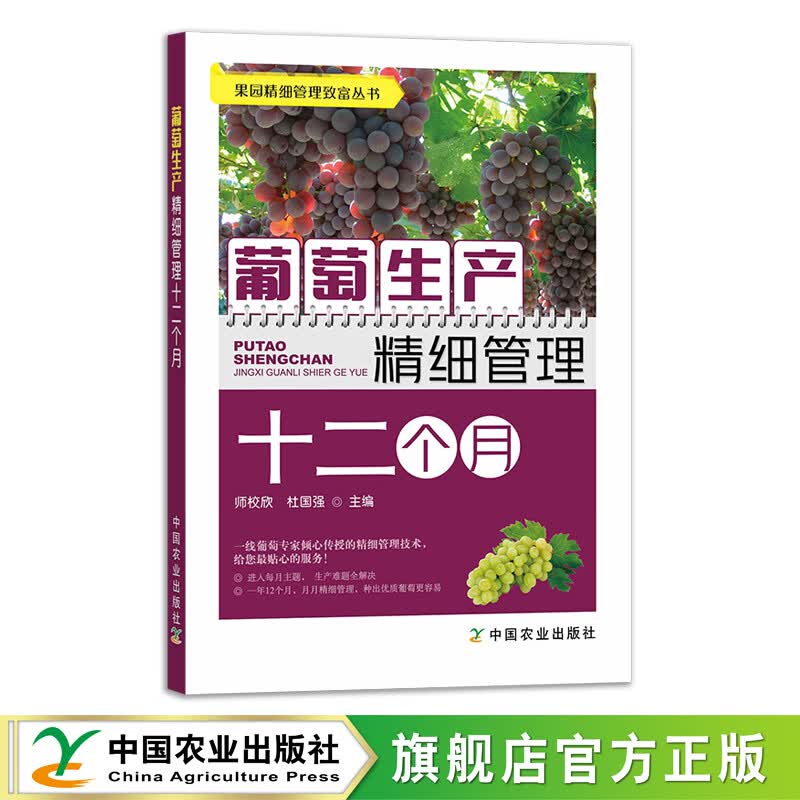 葡萄生产精细管理十二个月29393果园精细管理致富丛书葡萄园葡萄种植栽培阳光玫瑰青提红提无籽葡萄种植技术