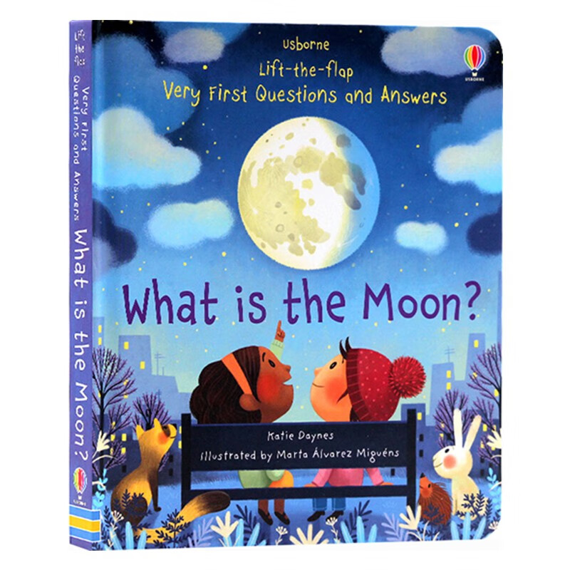 What is the Moon 月亮是什么 Usborne Lift the flap Very First Questions and Answers科普认知翻翻书 幼儿 尤斯伯恩 . 梦想童趣城