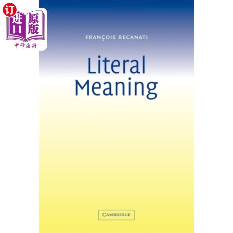 海外直订Literal Meaning 字面意思