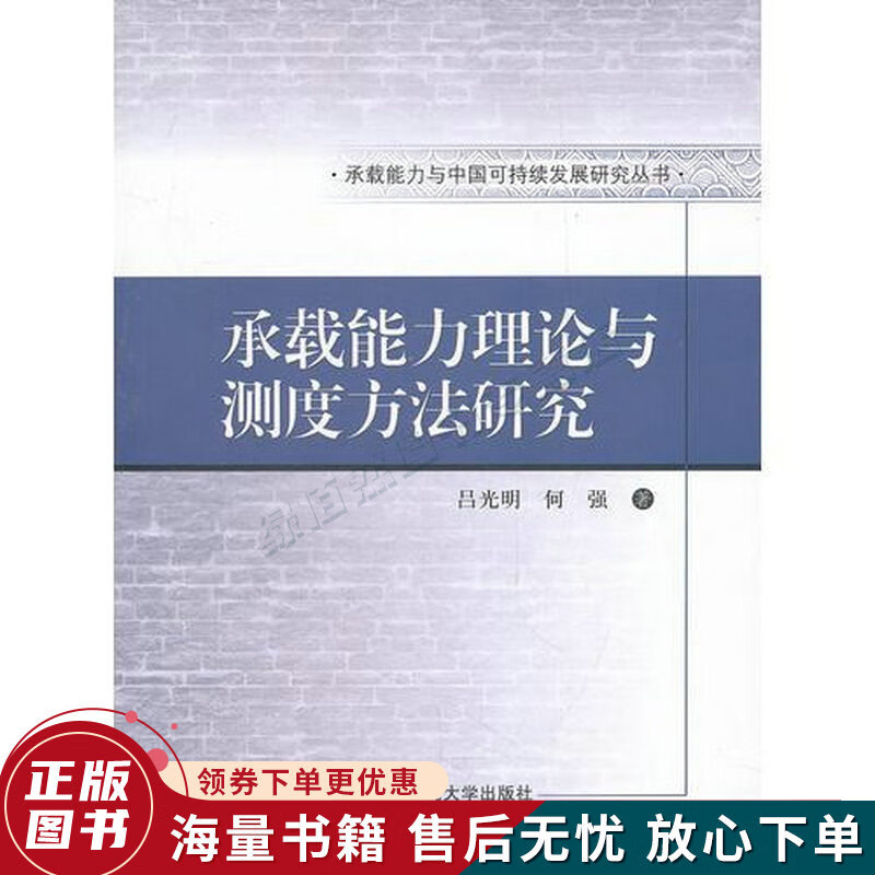 承载能力理论与测度方法研究承载能力与中国可持续发展研究丛书