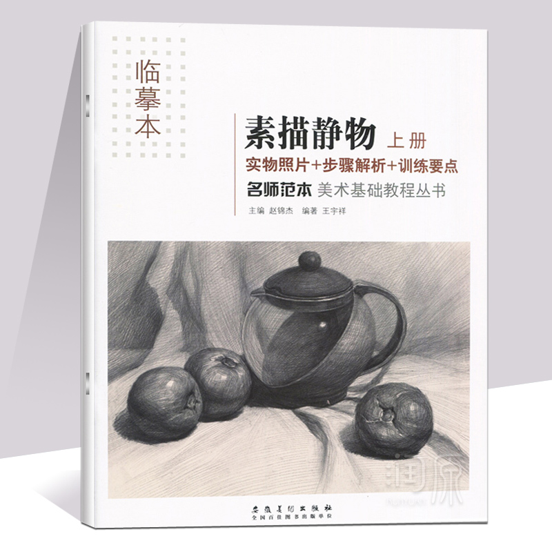 临摹本素描静物上册 名师范本美术基础教程丛书入门教材绘画基础教程时新题材铅笔画速写书籍画册景物成人学画画基础
