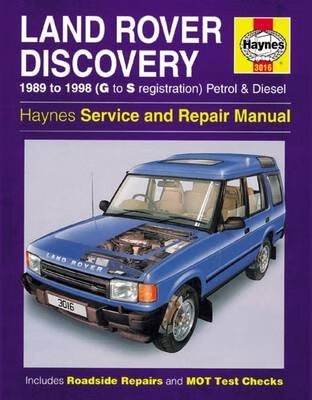 Land Rover Discovery Petrol & Diesel (89 - 98) Haynes Repair Manual