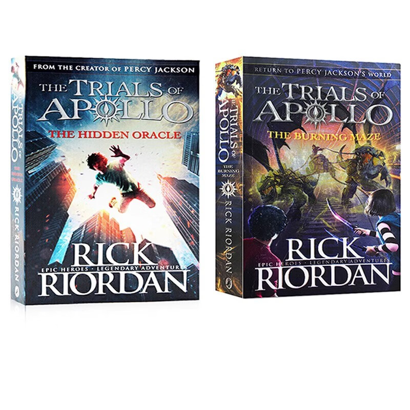 Percy Jackson 英文原版 波西杰克逊与神火之盗 The Lightning Thief 希腊神话冒险 Rick Riorda 【第五季】波西杰克逊阿波罗的审判