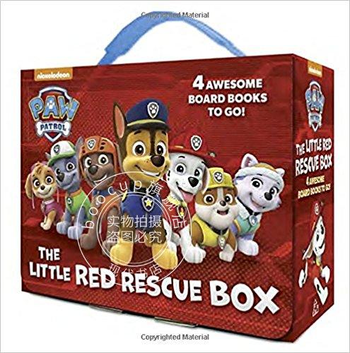 现货 汪汪队立大功 英文原版 Paw Patrol 红色救援小分队 绘本故事小套装 The Little Red Rescue Box