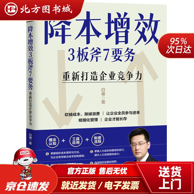 【现货】童书绘本 降本增效3板斧7要务：重新打造企业竞争力 白睿
