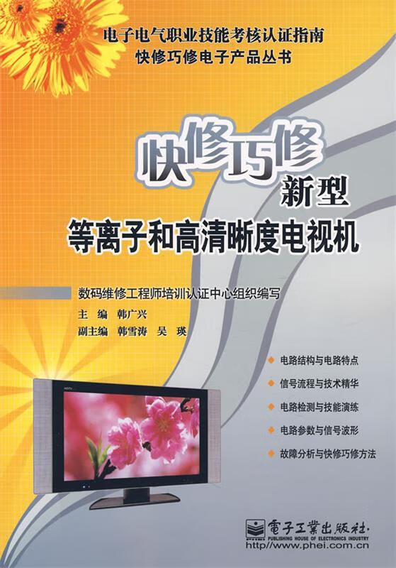 快修巧修新型等离子和高清晰度电视机 韩广兴 主编