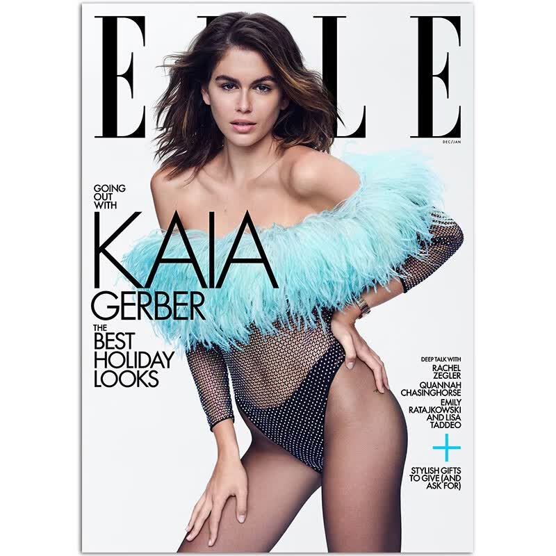 【单期可选】ELLE 瑞丽 2023年月刊 美国女性时尚服装美容杂志 2022年1月刊