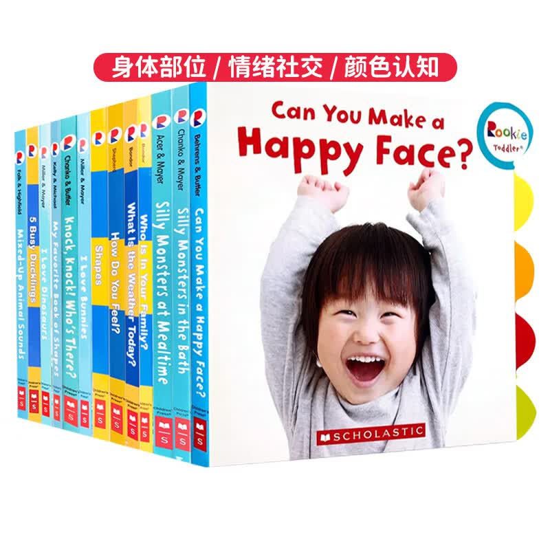 100元4件蒙氏英文版Rookie Toddler: How Do You Feel你觉 动物我爱小猫