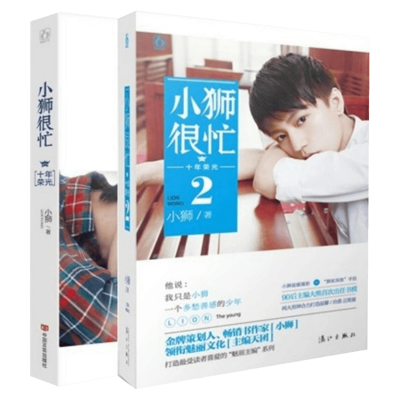 【包邮】娱乐偶像明星传记自传书 ： 小狮很忙：十年荣光（全二册）定价53.6