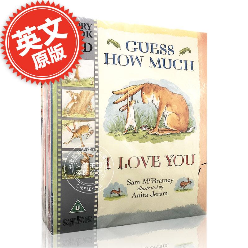 现货 10本世界经典获奖英文绘本+10DVD 英文原版 Guess How Much I