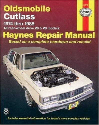 Oldsmobile Cutlass & Cutlass Supreme V6 & V8 petrol (1974-1988) Haynes Repair Manual