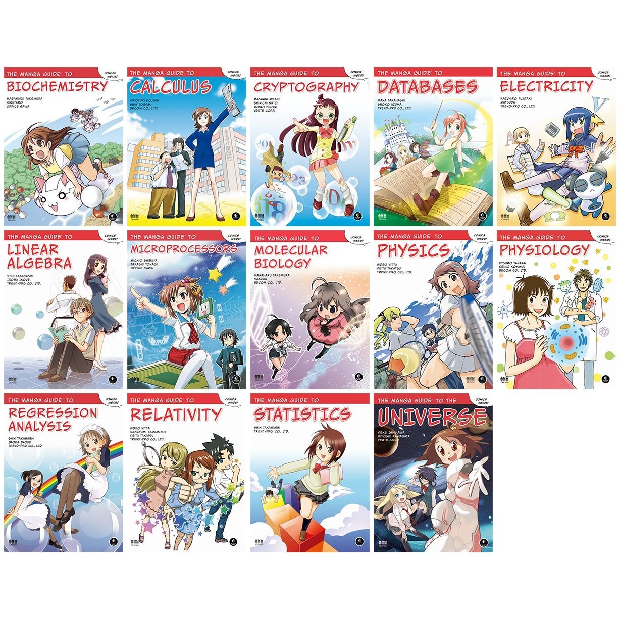 英文欧姆学习系列丛书 the manga guide to 系列 现货纸质书 通用