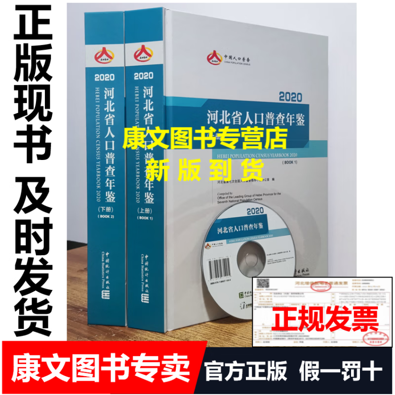 2023年【新版】2020河北省人口普查年鉴 2020现书