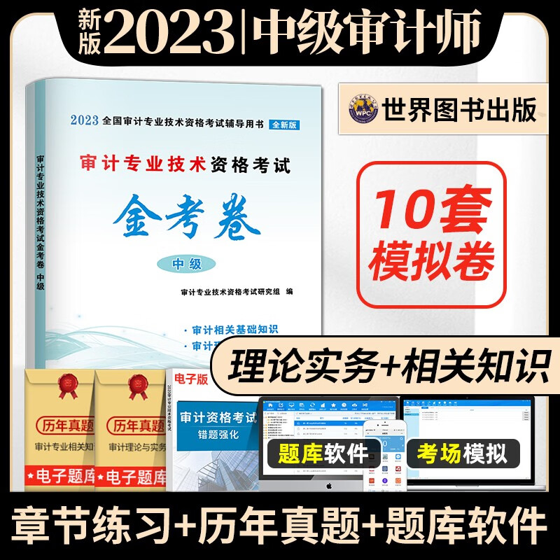 新版2023年天明审计师考试教材辅导用书初级中级审计专业相关知识 审计师审计理论与实务 审计师初级考试全国审计专业技术资格考试历年真题试卷 中级适用【金考卷】试卷