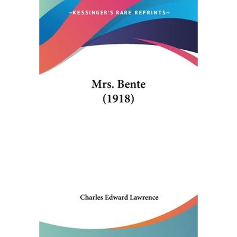 Mrs. Bente (1918)