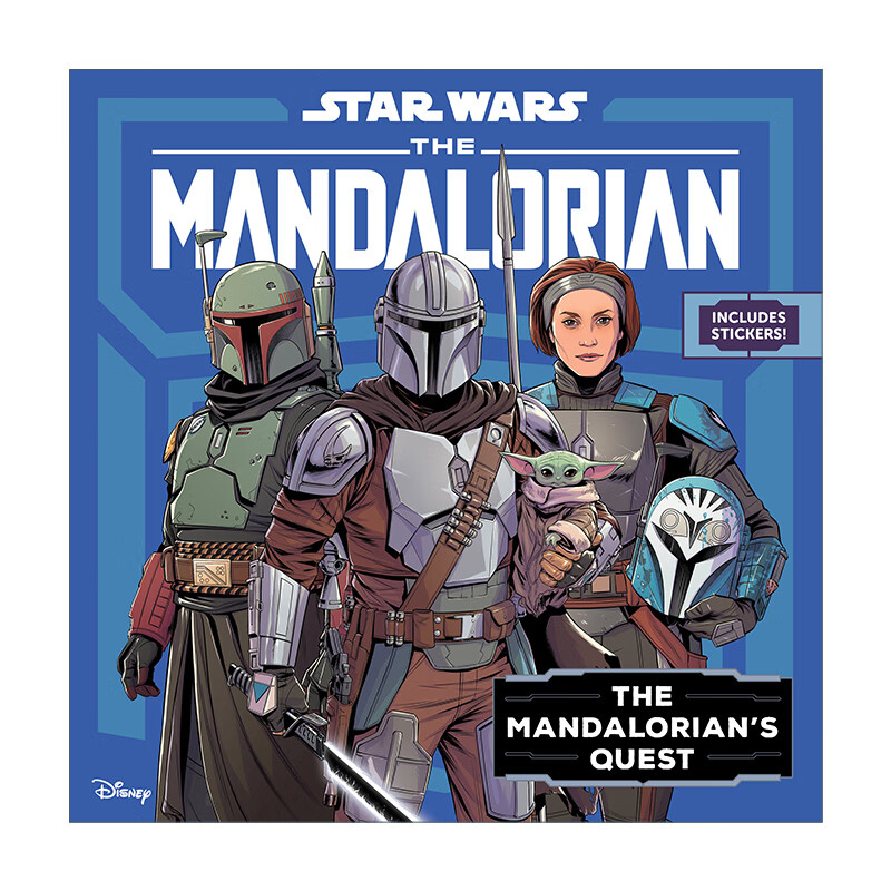 Star Wars The Mandalorian A Clan of Two 英文原版 星球大战 曼达洛人第二季 儿童故事书 5到8岁 附贴纸 英文版 进口英语原版书