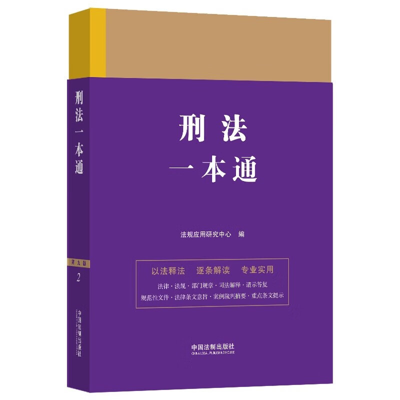 2023刑法一本通 第九版(2) 中国法制出版社 9787521631562