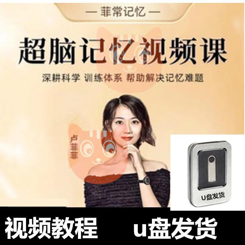 记忆力训练视频宫殿单词超脑特训营u盘卢菲菲记忆培训课程优盘