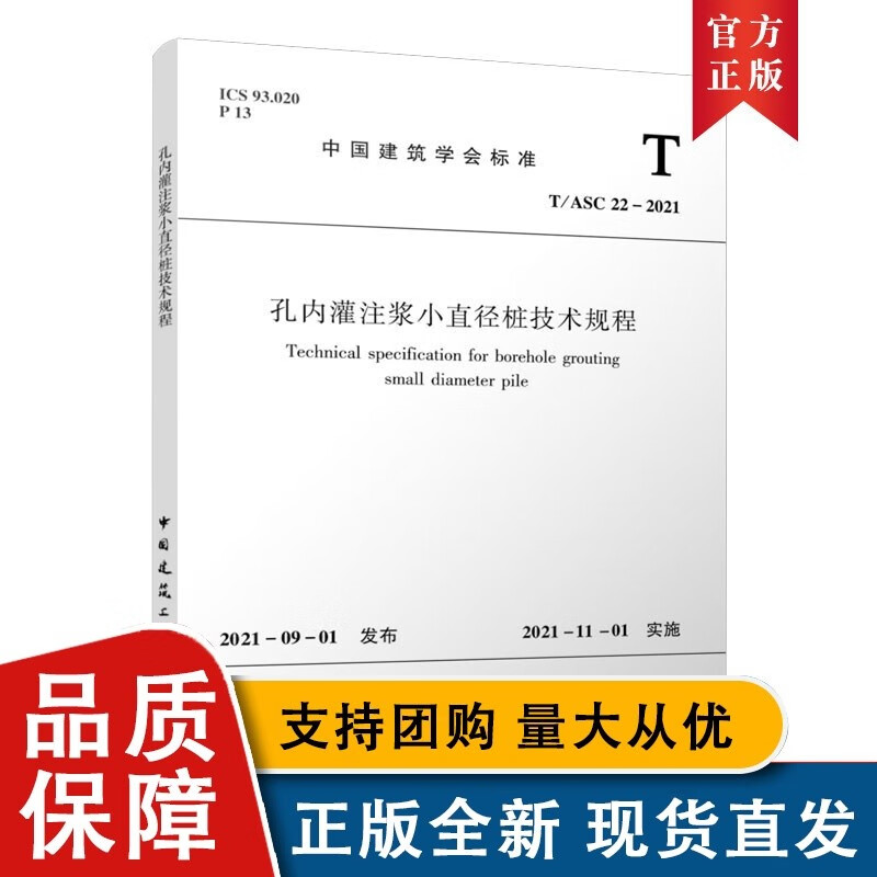 孔内灌注浆小直径桩技术规程T/ASC22-2021