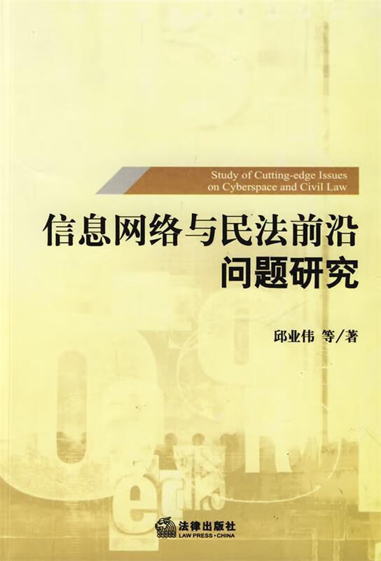 信息网络与民法前沿问题研究 邱业伟 等著