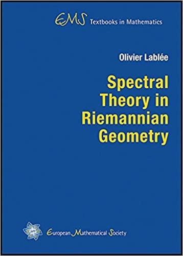 现货Spectral Theory in Riemannian Geometry