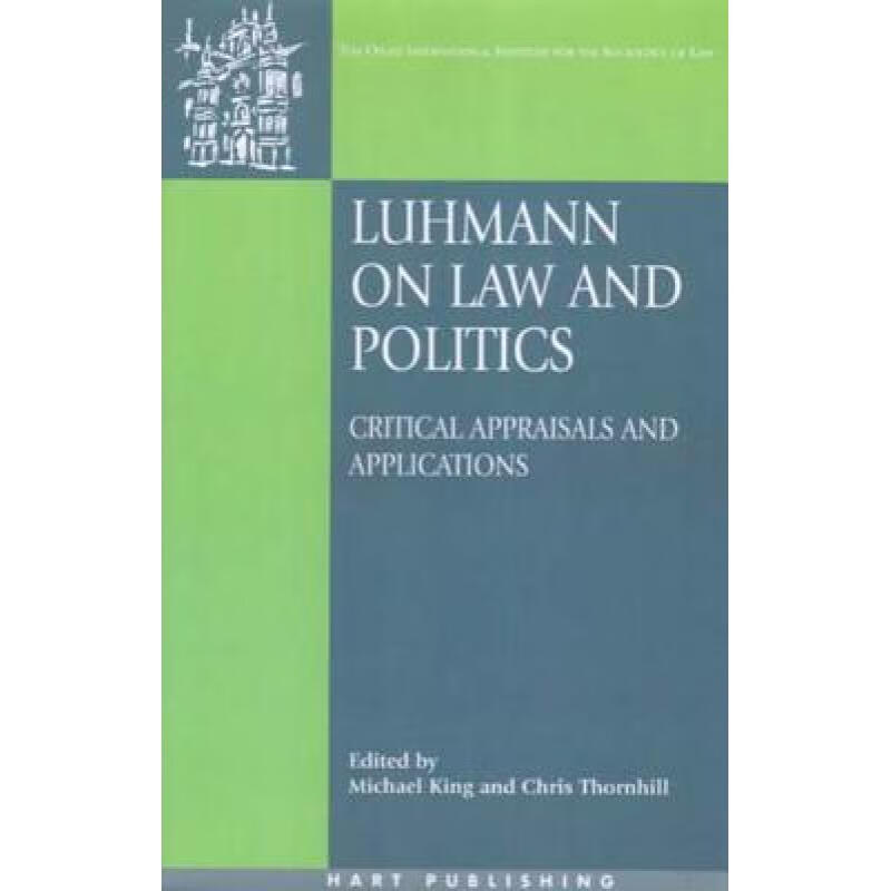 Luhmann on Law and Politics PB: Critical Appraisals and Applications