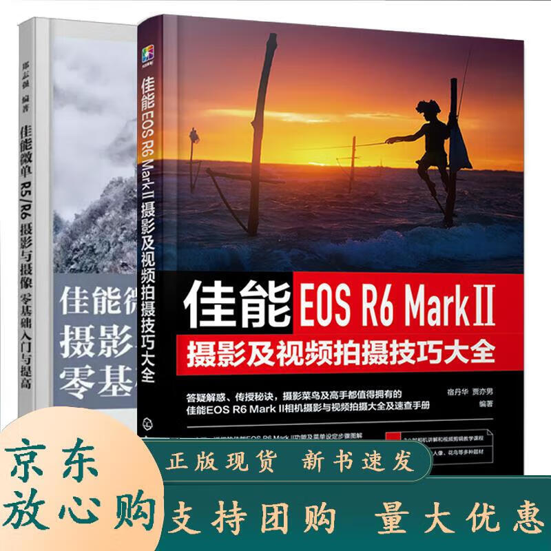 佳能EOS R6 Mark Ⅱ摄影及视频拍摄技巧大全+佳能微单EOS R5R6摄影与视频拍摄技巧大全