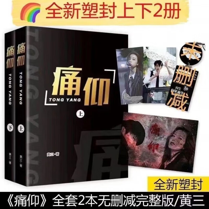 【现货速发】痛仰小说 黄三言情人气完整版实体书by赠送明信片酸梅完整版全新 痛仰【全2册未删减】 默认1