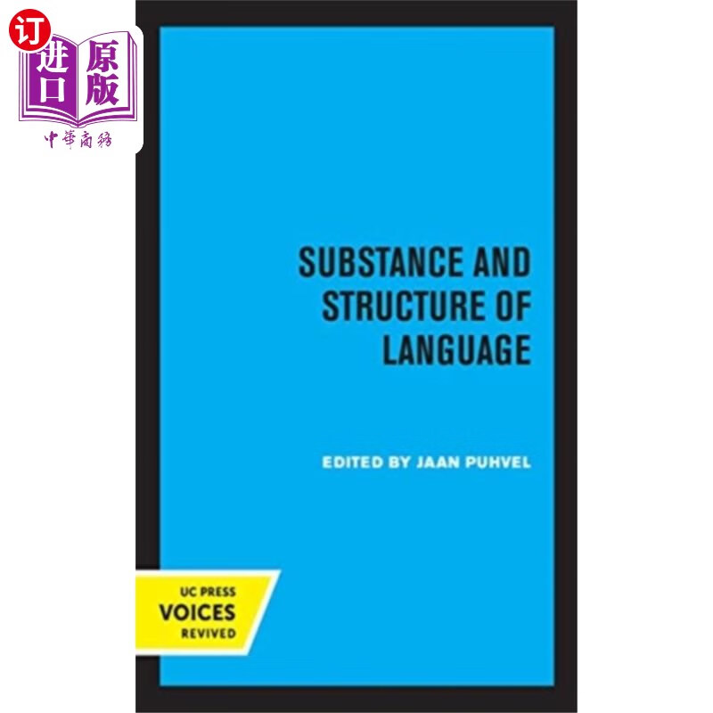 海外直订Substance and Structure of Language 语言的实质与结构
