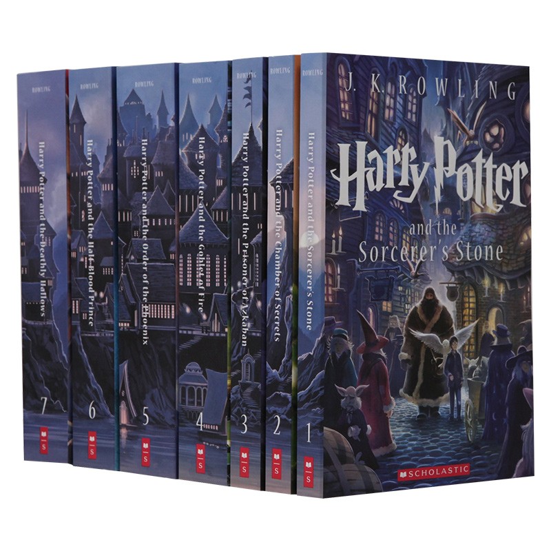 哈利波特1-7全套 英文原版小说全集 纪念美版全套书 Harry Potter JK罗琳