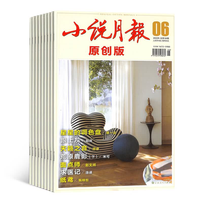 小说月报原创版杂志订阅 2023年10月起订阅 共12期杂志铺 文学文摘