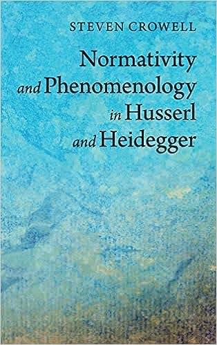 Normativity and Phenomenology in Husserl and Heidegger