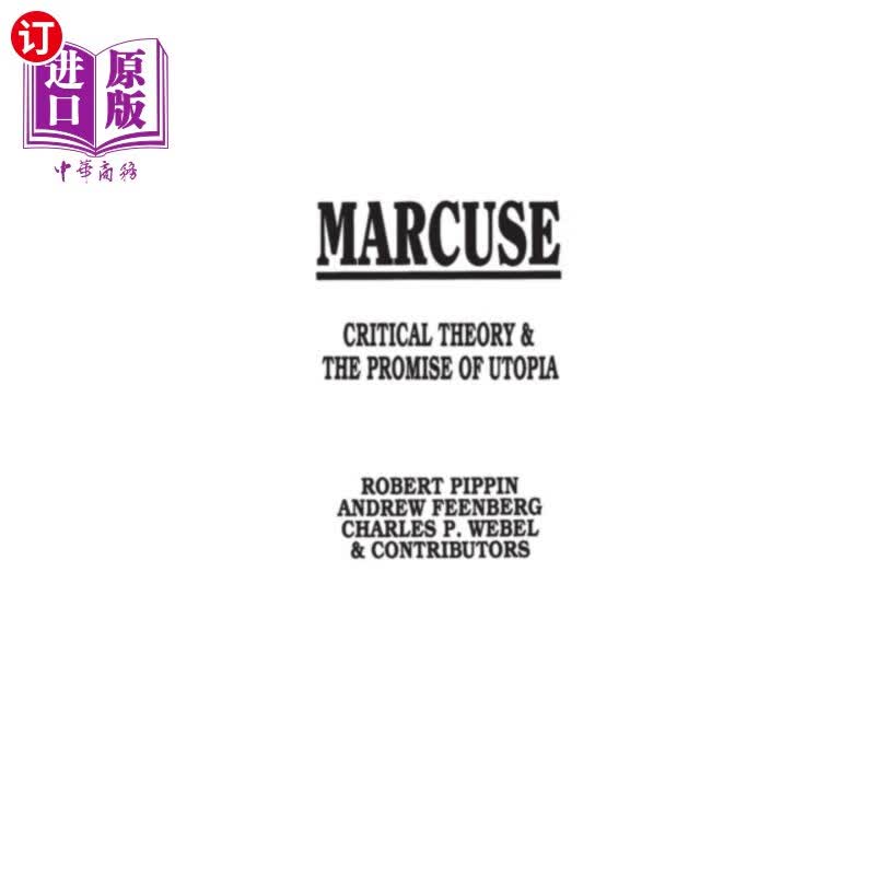 海外直订Marcuse 马尔库塞