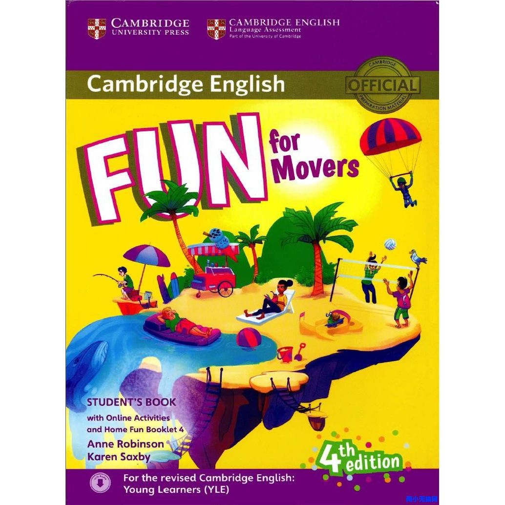 剑桥 第四版 FUN for Starters Movers Flyers 送答案+音频 Movers学生用书