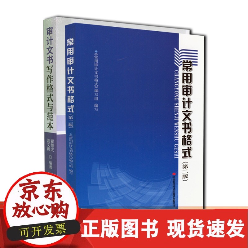 C 【现货】常用审计文书格式（第二版）+2021年版审计文书写作格式与范本 格式与范本