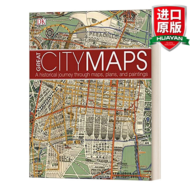Great City Maps 英文原版 DK伟大城市地图指南 通过地图 平面图和绘画的历史之旅 精装 英文版 进口英语原版书籍