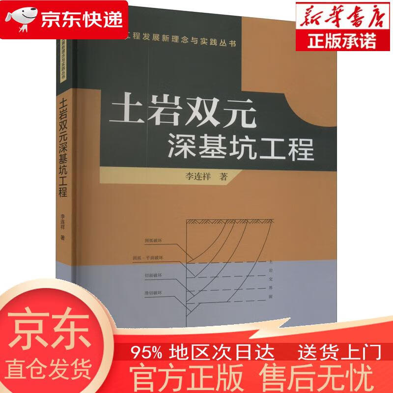 【全新速发】土岩双元深基坑工程/岩土工程发展新理念与实践丛书 李连祥 中国建筑工业出版社