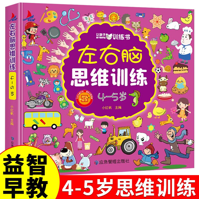 左右脑思维训练4-5岁 儿童全脑开发专注力逻辑力想象力幼小衔接早教益智游戏