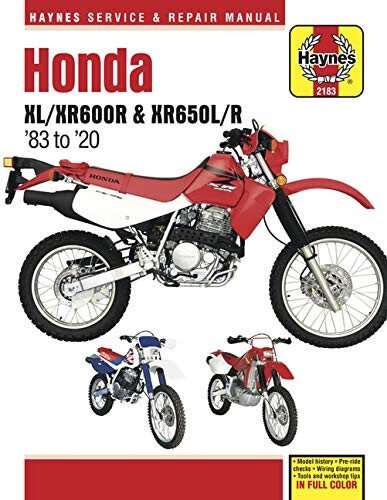 Honda XL/XR600R & XR650L/R (83-20) Haynes Repair Manual